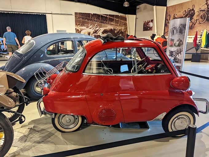 Size doesn't always matter! This pint-sized vintage car proves that good things come in small, adorably retro packages.