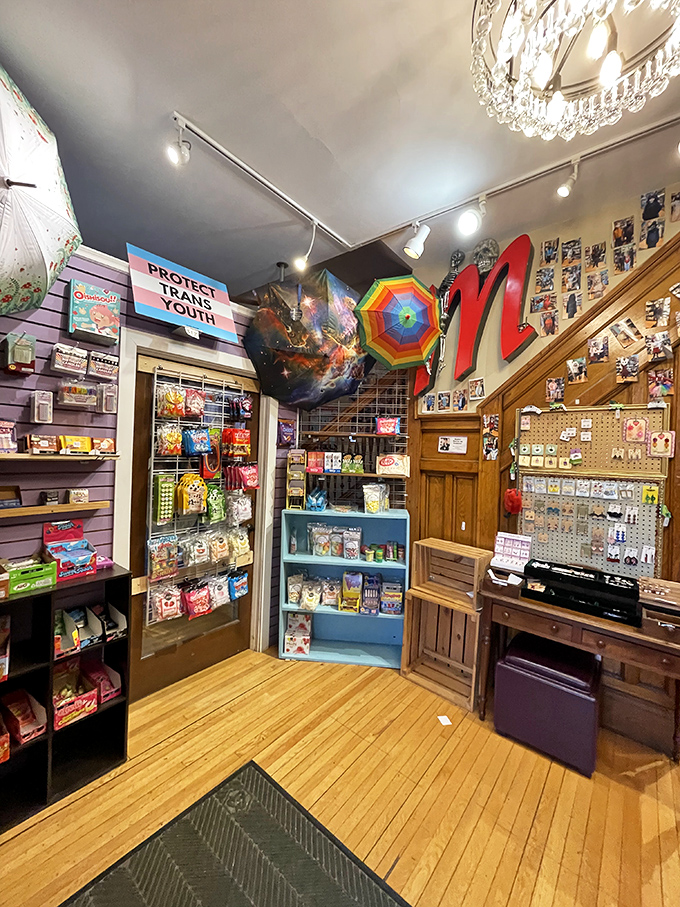 Who needs boring white walls when you can have this kaleidoscope of whimsy? It's like your inner child went on a decorating spree.