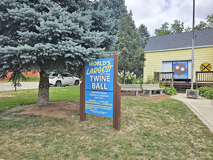 Francis Johnson: The man, the myth, the twine legend. His corner in the museum is truly a sight to be-hold.