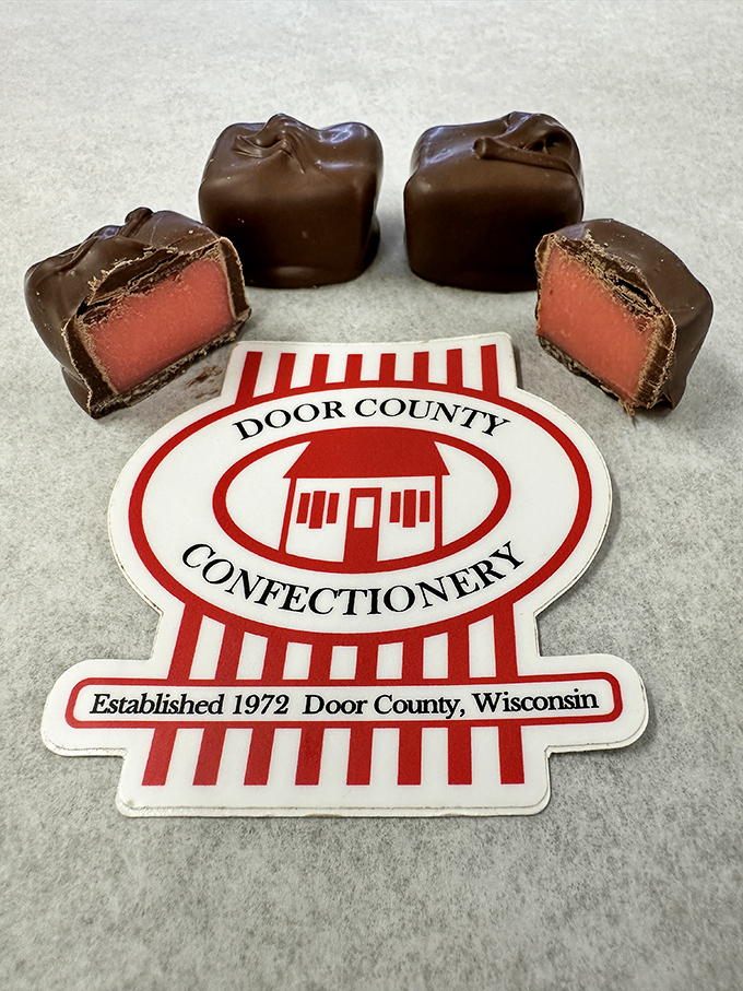 Chocolate's dark secrets revealed! These bite-sized nuggets hide sweet surprises within, like tiny treasure chests for your taste buds.