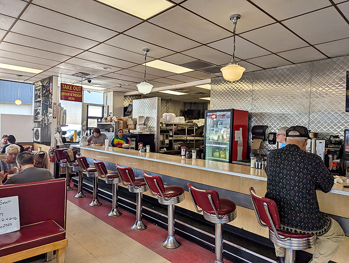 Pull up a chair and join the breakfast club. These counter seats have witnessed more local gossip than a small-town barbershop.