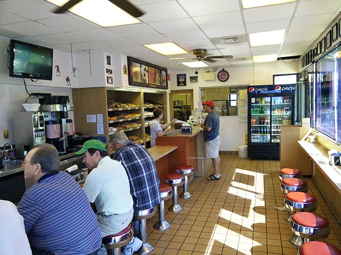 Where donut dreams come true! This cozy dining area is like your grandmother's kitchen, if your grandmother was a world-class pastry chef.