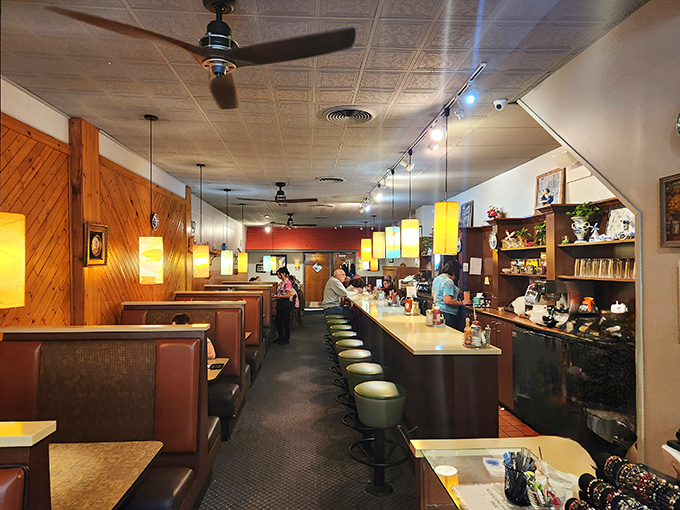 Where everybody knows your name... or at least your favorite order. Classic diner vibes with a side of friendly chatter.