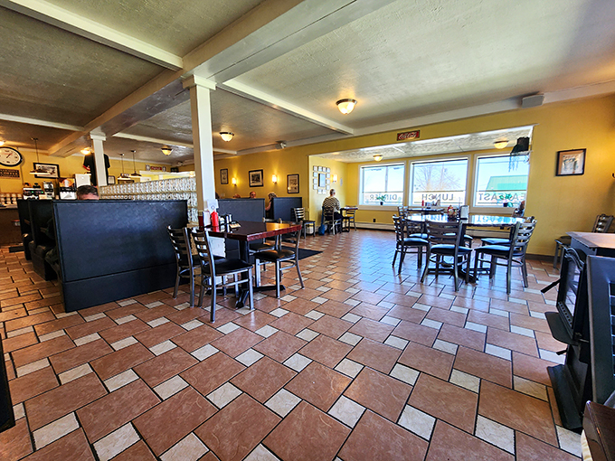 Welcome to flavor town, population: you! This dining area is where food dreams come true and diet plans go to die.
