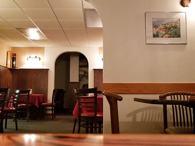 Cozy corners and comfort food: This dining area is where memories are made, one bite at a time.