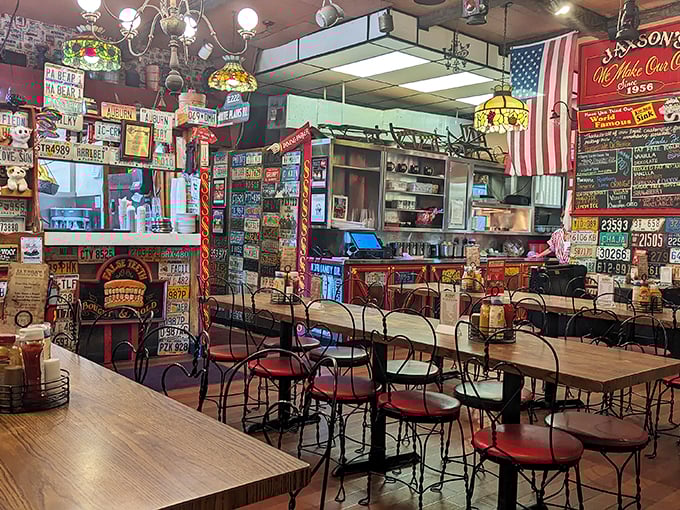 Welcome to the ice cream time machine! This dining area is where calories don't count and memories are made by the spoonful.