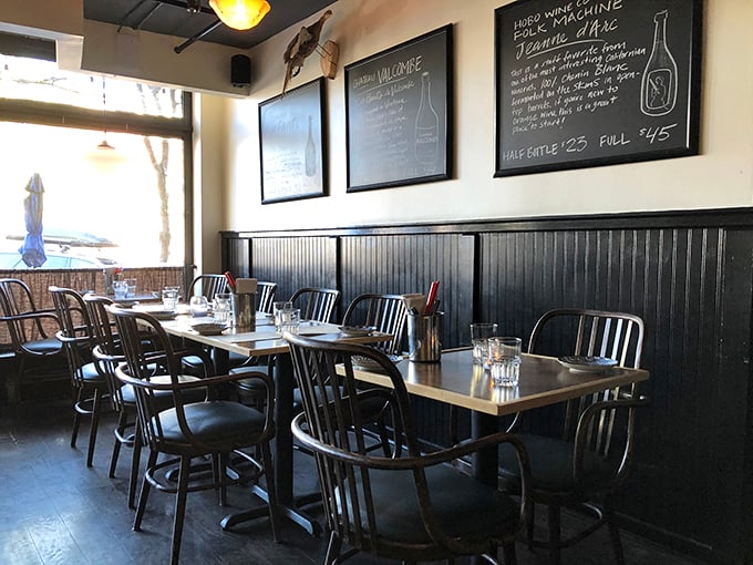 Cozy up in this rustic-chic dining area. It's like eating in your coolest friend's kitchen&mdash;if your friend were a master chef with impeccable taste.