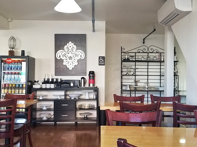 Modern meets vintage in this welcoming space, where every table feels like the best seat in the house.