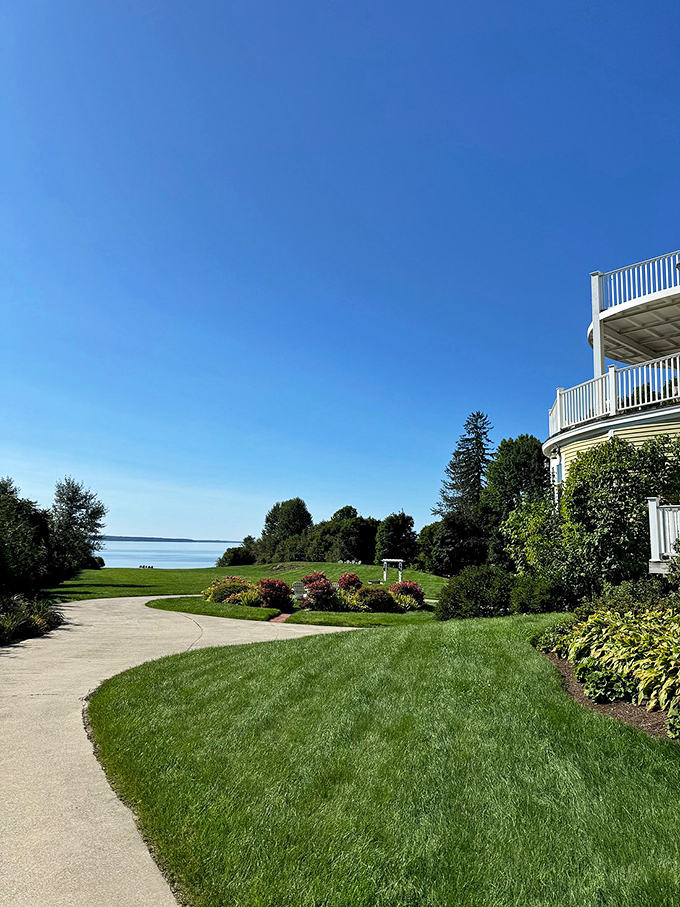 A path to serenity. Follow the curve and let the worries of the world melt away with each step.