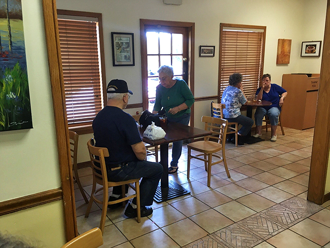 Cozy corners and the promise of carbs &ndash; this dining area is like a warm hug for your stomach.