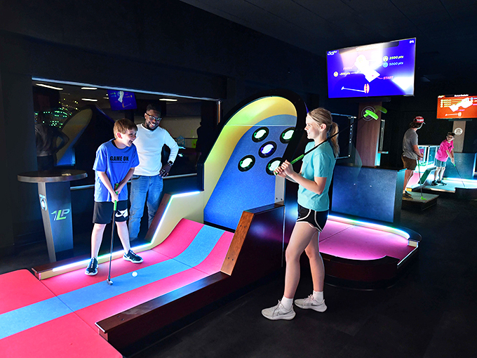 Putt-putt paradise! This mini-golf course brings a whole new meaning to "playing through." Watch out for those tricky windmills!