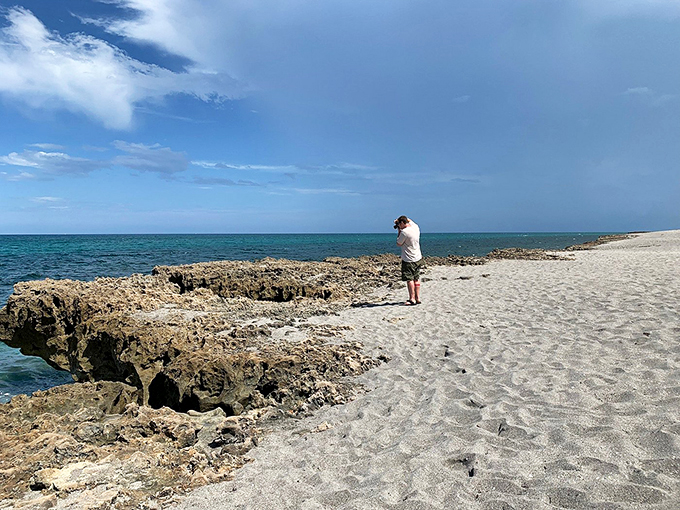 Who needs a treadmill when you've got this beach? It's like nature's own StairMaster with a view to die for.