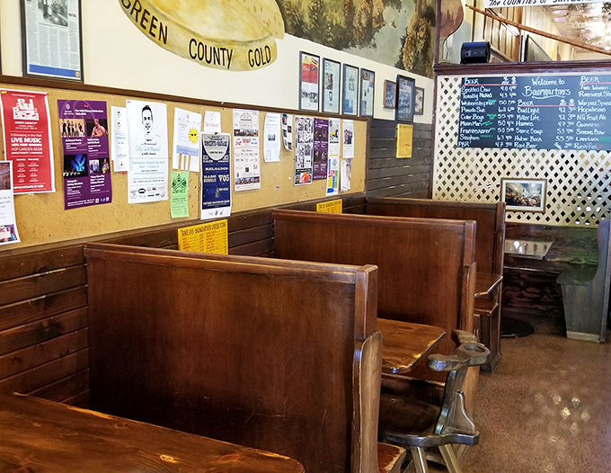 Cozy booths and community vibes. It's where "Everybody Knows Your Name" meets "As the Cheese Wheel Turns."