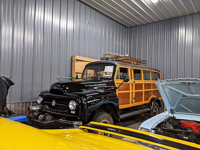 All aboard the cool bus! This woody wagon is what would happen if a surfboard and a school bus had a love child.