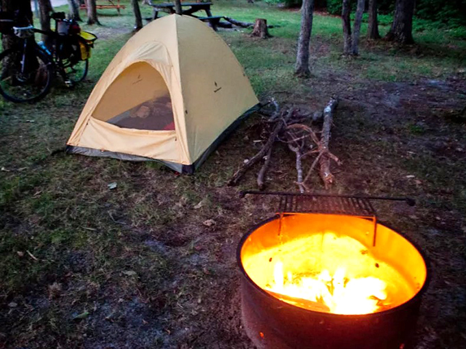Camping goals: where 'roughing it' means choosing between stargazing and s'mores. Tough life, huh?