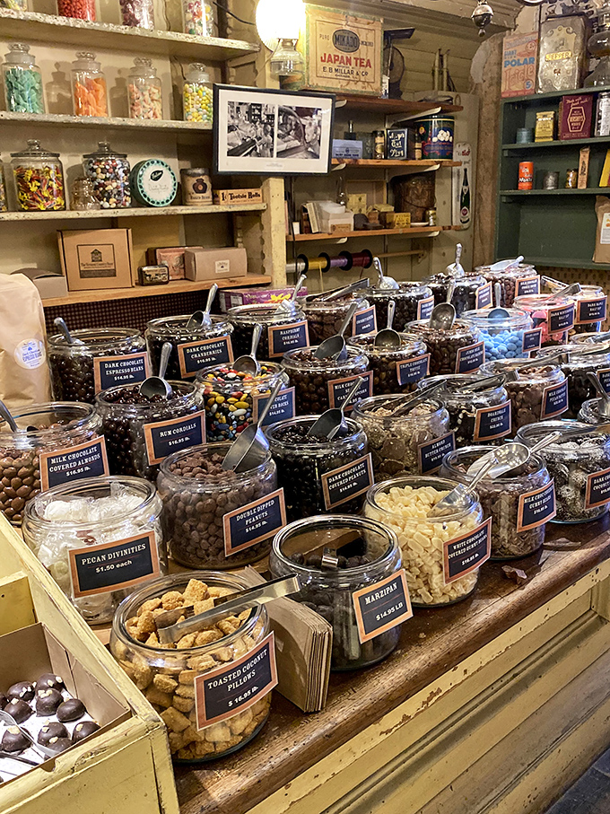 Chocolate lovers, rejoice! This display is proof that heaven is a place on Earth, and it's located in Vermont.