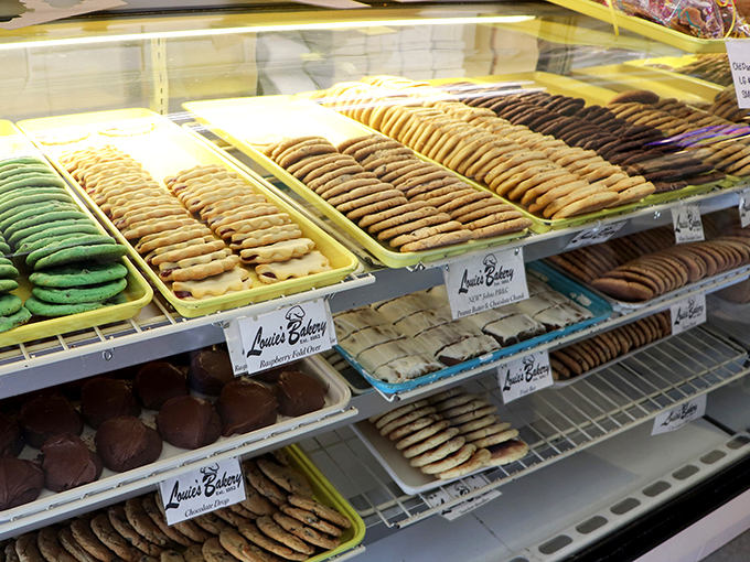 A display case that puts jewelry stores to shame. Who needs diamonds when you've got cookies?