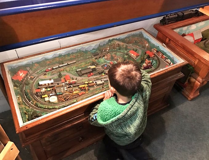 Peek into a world of wonder! This glass-encased miniature layout is like a snow globe without the snow &ndash; and a whole lot more exciting.