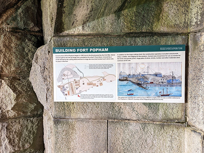 History class was never this engaging! Fort Popham's informational signs bring the past to life, no textbook required.