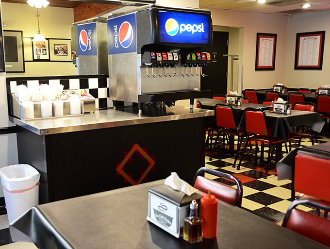 Where Pepsi flows like water and chili reigns supreme. It's like Willy Wonka's factory, but for comfort food enthusiasts.