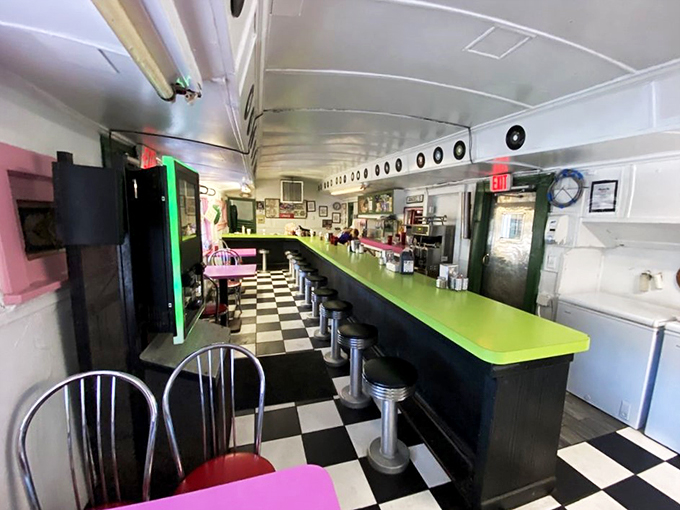 Diner chic: Where else can you sit at a lime green counter and feel like you're in an Edward Hopper painting?