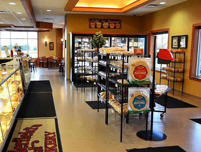 Step into sweetness! This interior shot is like a backstage pass to Dessert Disneyland. Can you smell the sugar in the air?