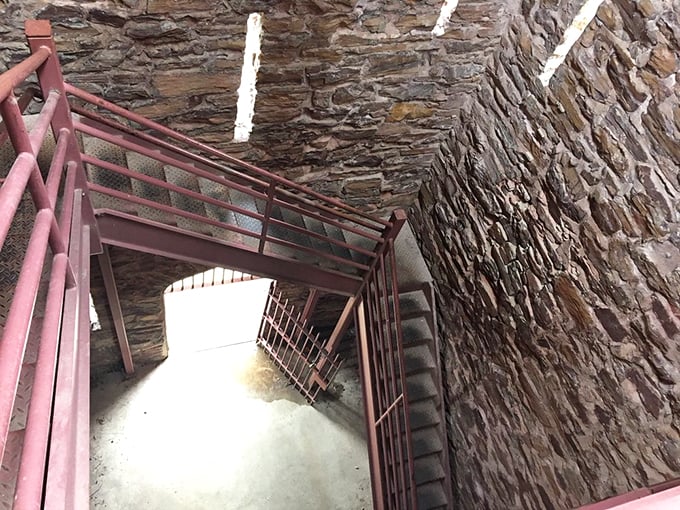 Spiral staircases: Where cardio meets claustrophobia. But trust us, the view at the top is worth every wheezing breath!