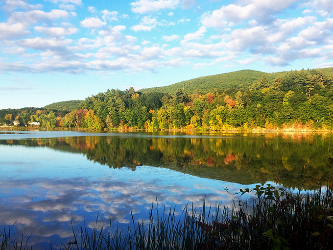 Mirror, mirror on the lake, is this the fairest view in the state? Spoiler alert: Vermont's autumn colors don't disappoint!