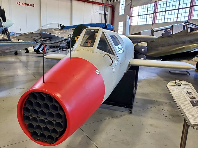 Is it a plane? Is it a rocket? No, it's the Natter Viper, looking like it escaped from a 1950s sci-fi flick!