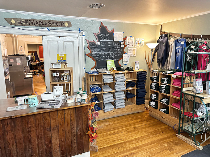 Step into maple nirvana! This cozy shop corner is where maple dreams come true and diets go to die happily.
