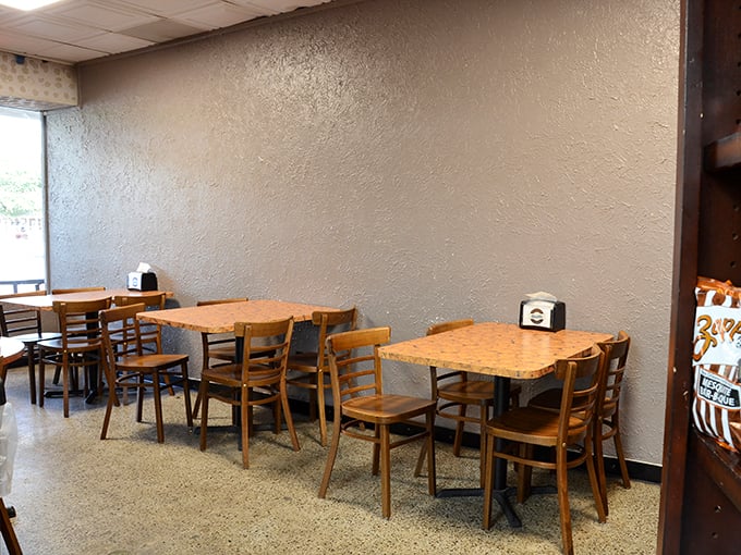 Pull up a chair and stay awhile. These cozy tables are perfect for catching up with friends or plotting world domination over pastries.