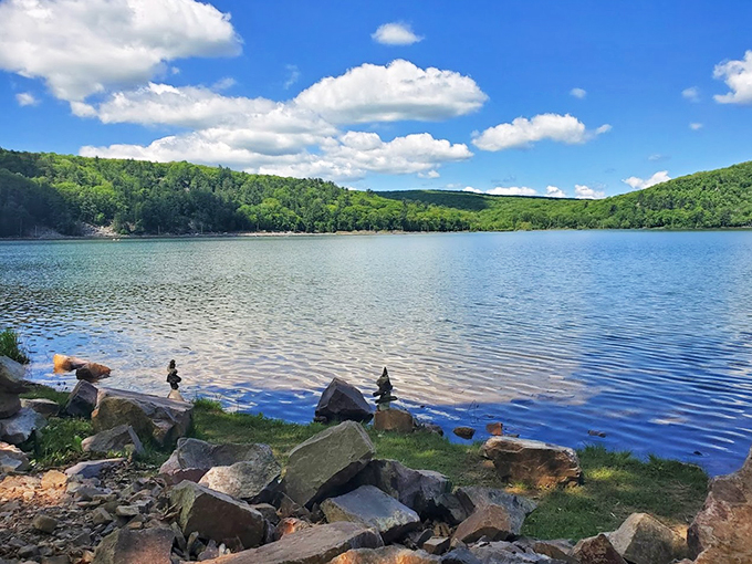 Road trip rule #3: Always stop for a lake named after the devil. The views are heavenly, we promise!