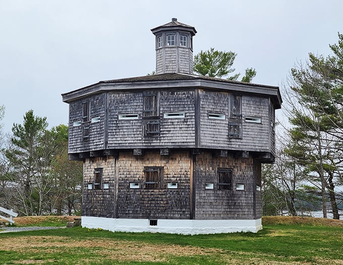 Eight sides of awesome await. Pull over for this geometric gem and give your road trip a historical twist.