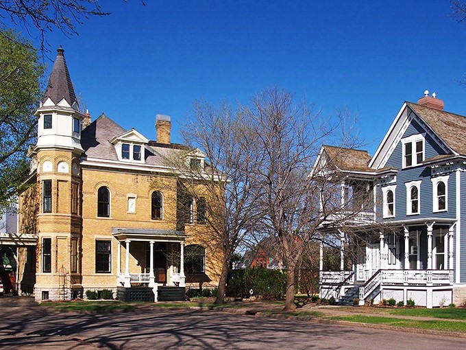 Detour into the past! Park your modern ride and take a walk through St. Paul's most charming time capsule.