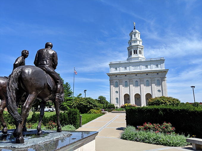 Nauvoo's temple: Where celestial aspirations meet architectural inspiration. It's like someone said, "Let's build a castle for the prairie."