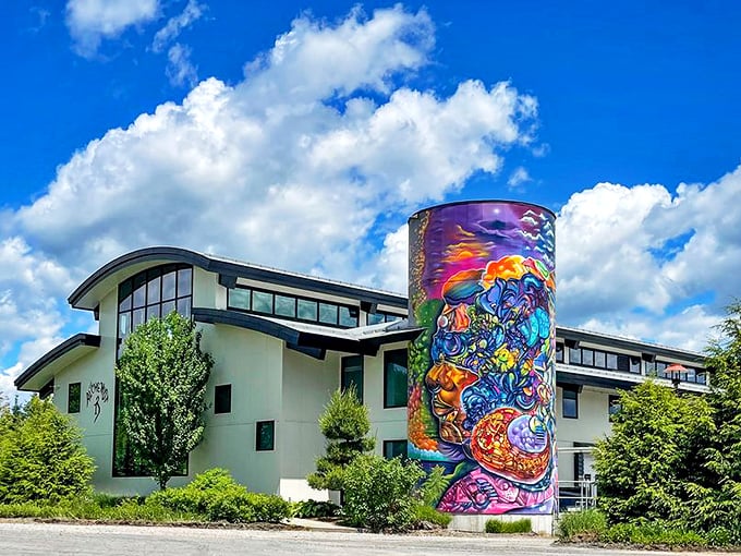 Roadside laboratory or beer paradise? The Alchemist's sleek exterior is a siren call to curious travelers.