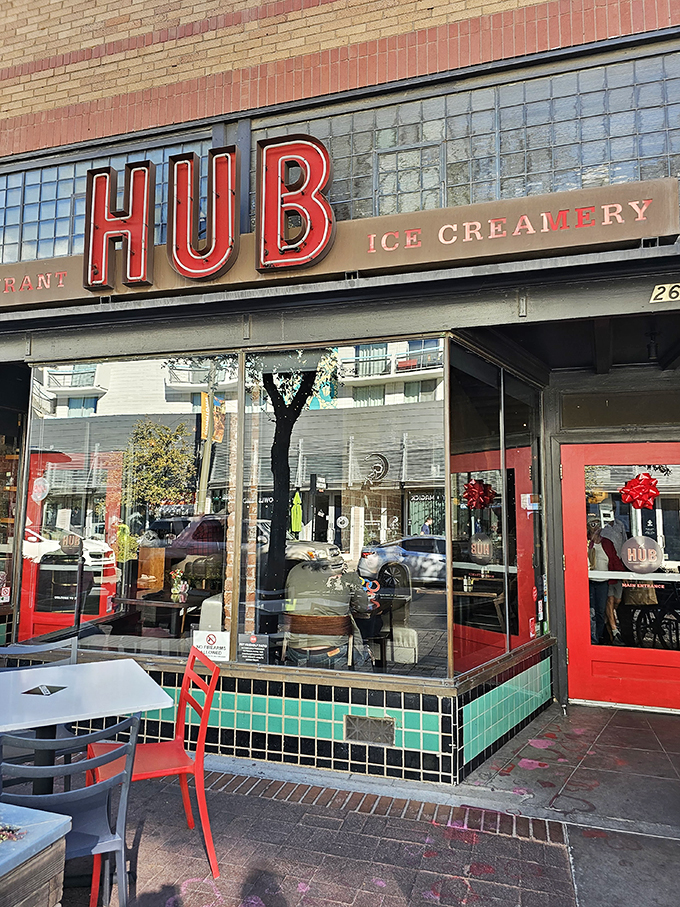 Small batch, big impact! Hub's house-made ice cream turns first-timers into regulars faster than you can say "brain freeze."