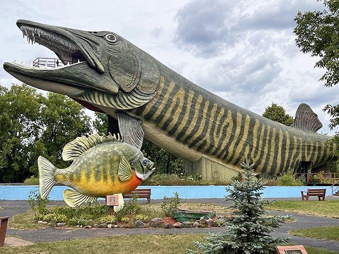 Something's fishy in Hayward! Swim on over to this scale-tipping tribute to all things freshwater fishing.