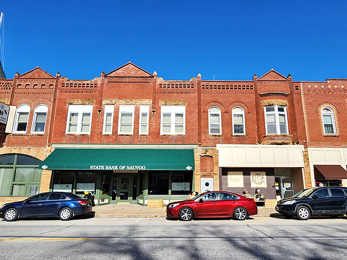 Red brick beauty with a side of history. Nauvoo's streetscape is like a well-aged wine&mdash;full of character and gets better with time.
