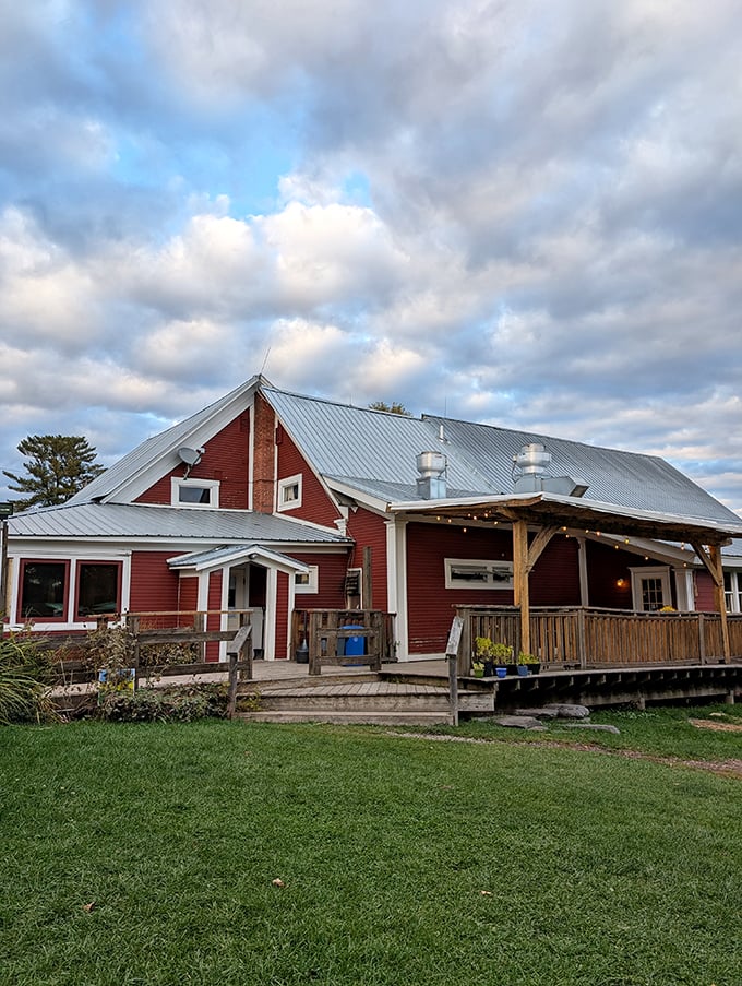 Road trip rule #2: Always trust a red barn with a pizza oven. Your taste buds will crown you king of the road.