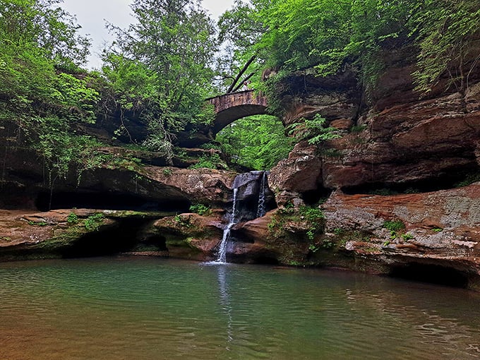 Whispering Cave's waterfall: Nature's mood lighting and white noise machine rolled into one misty package. Serenity now!