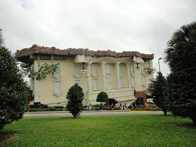 Pit stop extraordinaire: Where else can you take a break from driving and challenge the laws of physics?