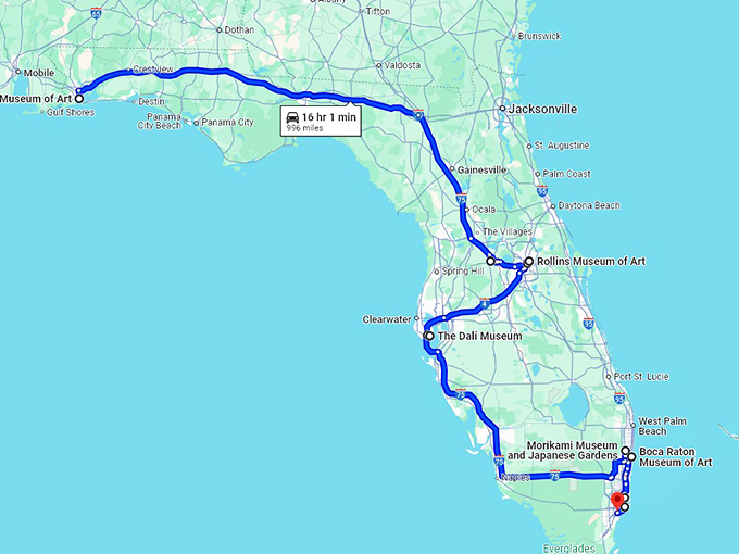 mind-blowing-museums-florida map