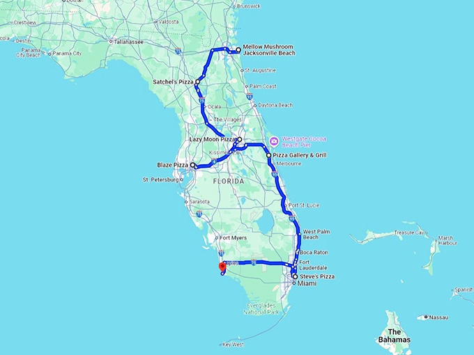 mouthwatering-pizza-florida-eateries map