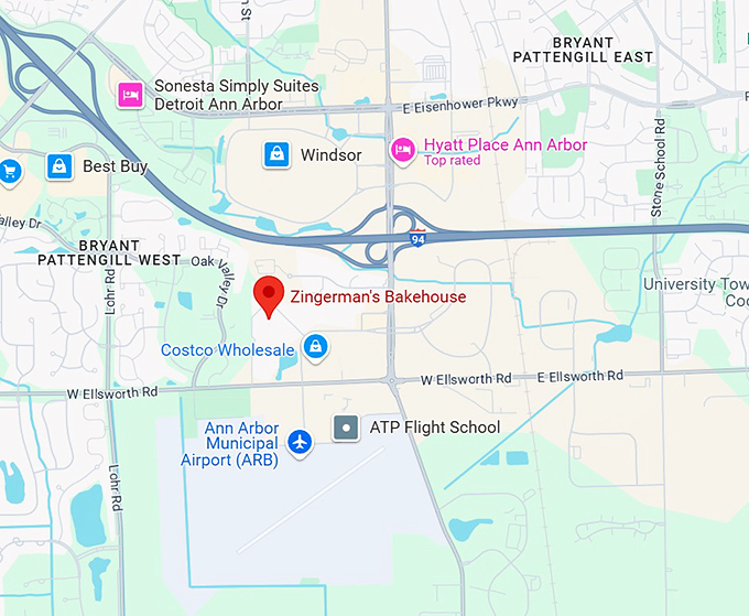 16. Zingerman's Bakehouse map