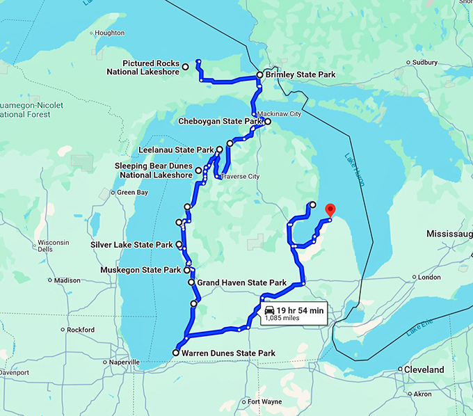 michigan-jaw-dropping-beaches map