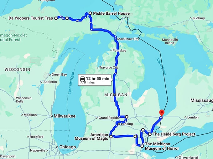 tim-burton-michigan-trip map