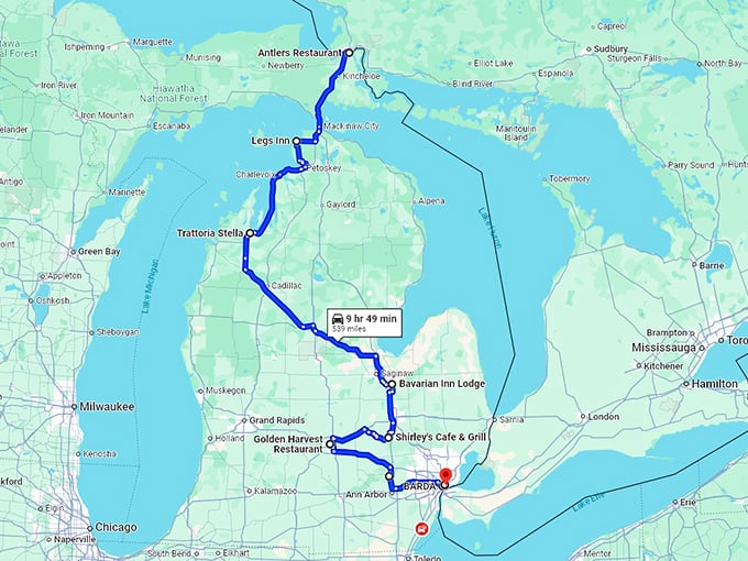 mouthwatering-michigan-unforgettable-restaurants map