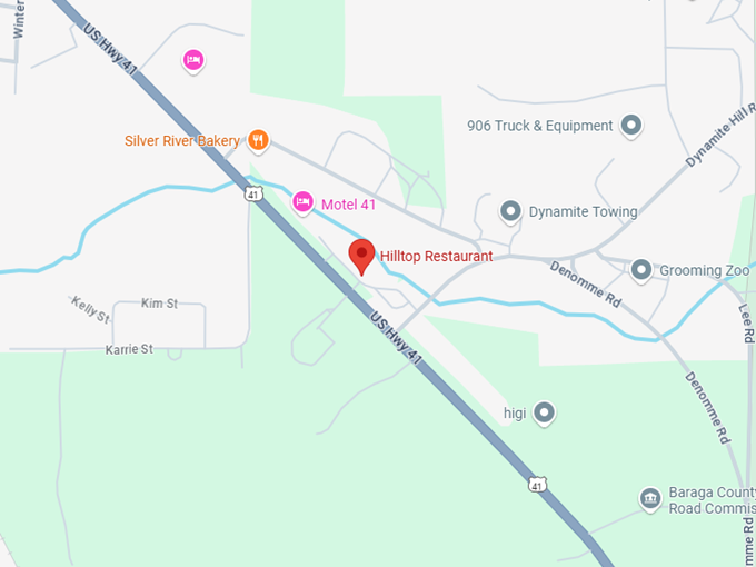 16. Hilltop Restaurant map