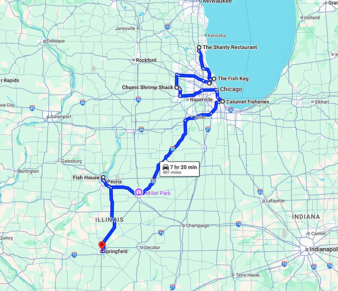 amazing fish dishes illinois map